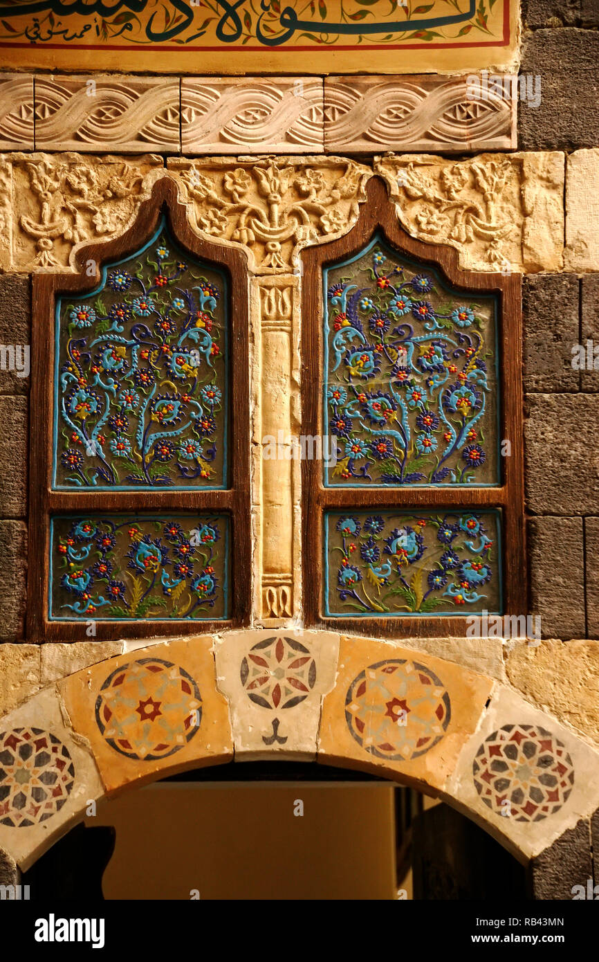 Detail of the court of the Agenor Palace, now, a deluxe charme hotel ...