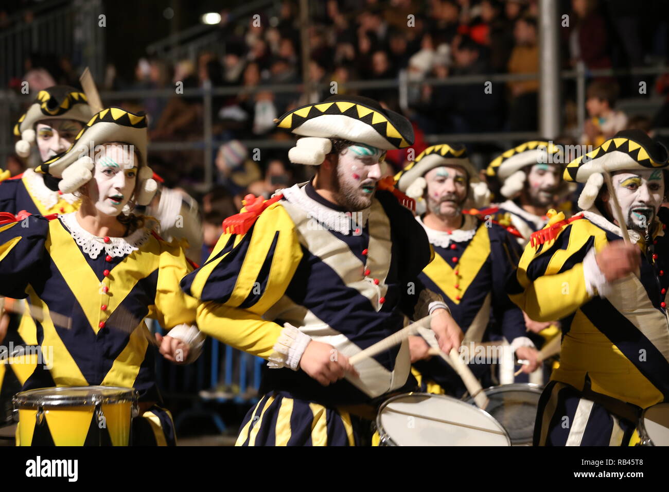 Madrid, MADRID, Spain. 5th Jan, 2019. Musicians accompanying the royal ...