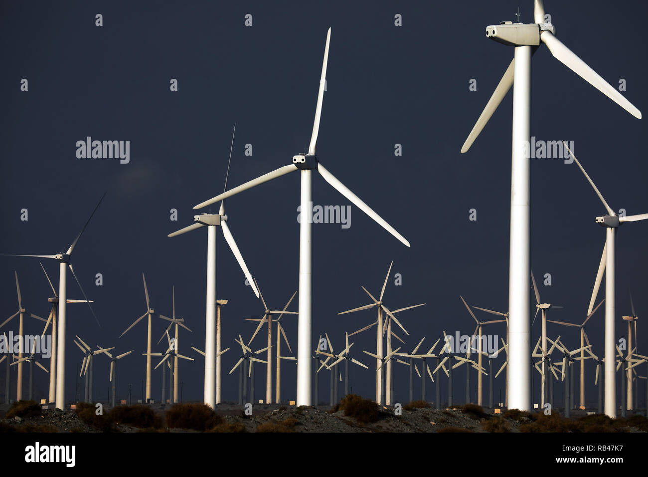 One of three major wind farms in california hi-res stock photography ...