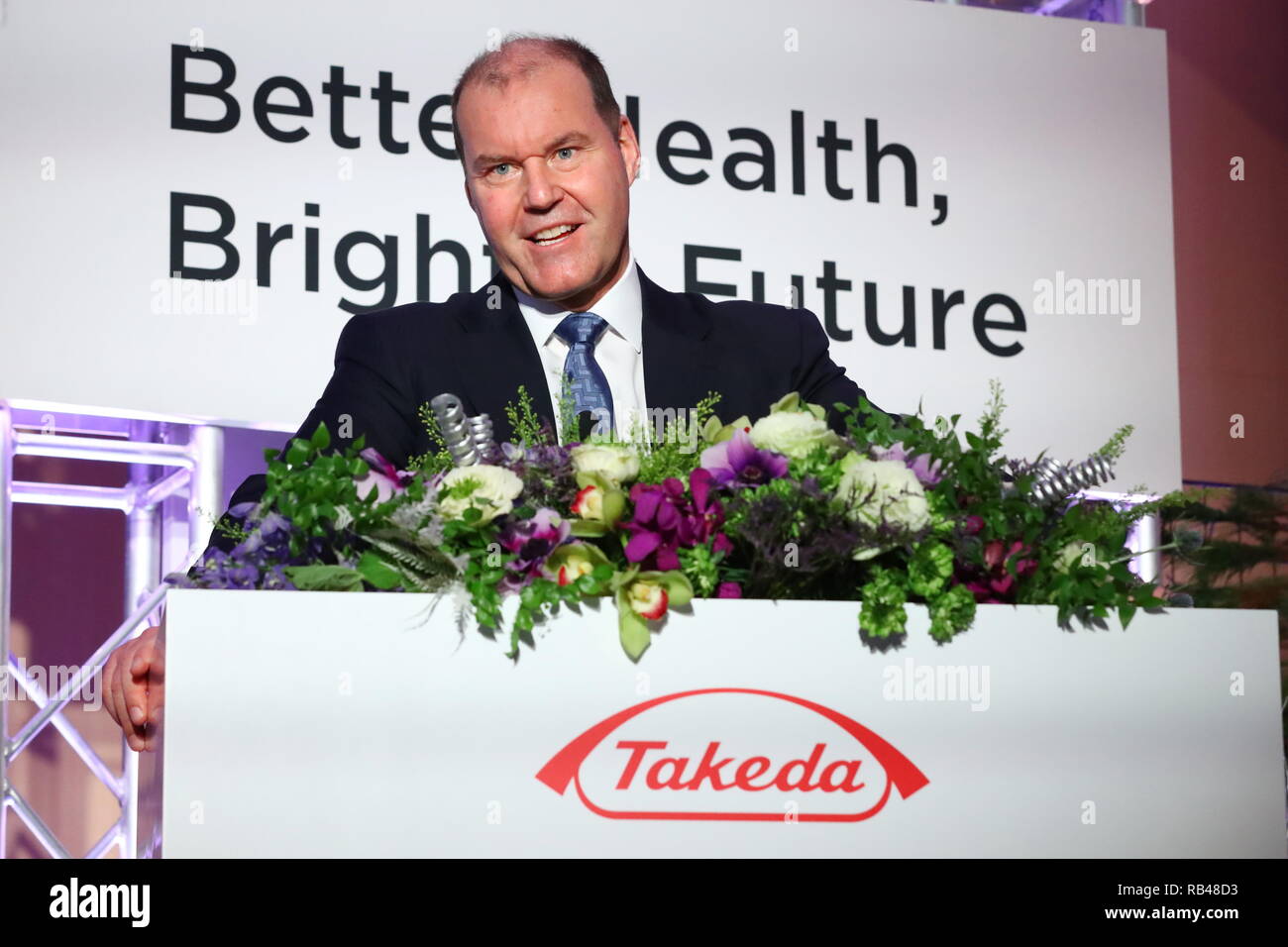 Tokyo, Japan. 7th Jan 2019. Takeda Pharmaceutical Co. President and CEO ...