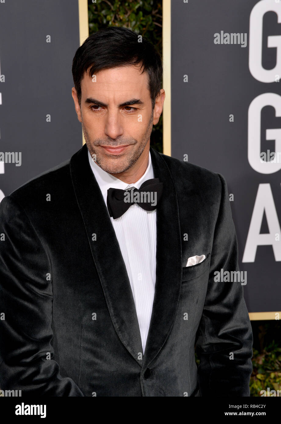 LOS ANGELES, CA. January 06, 2019: Sacha Baron Cohen at the 2019 Golden ...
