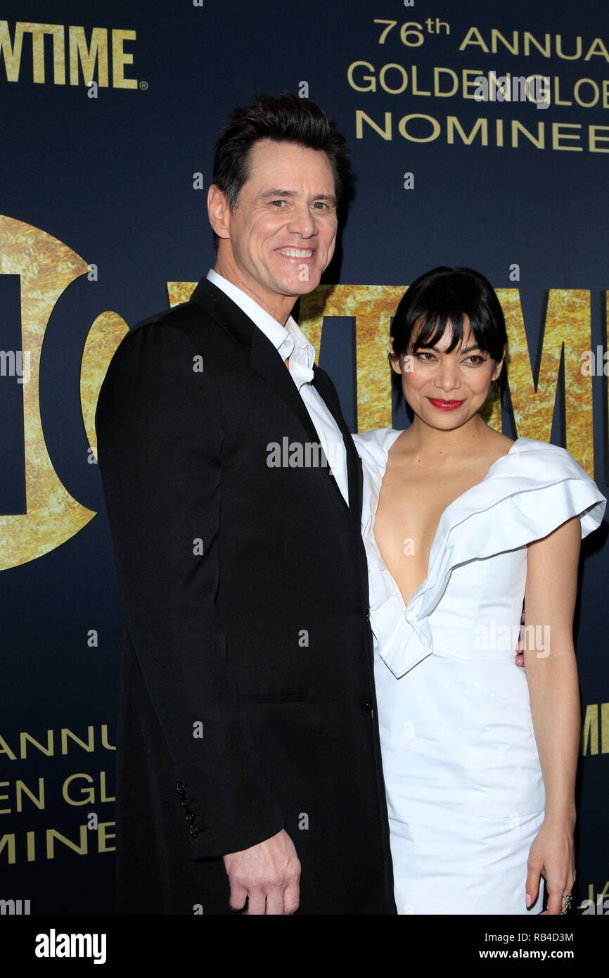 Los Angeles, CA, USA. 5th Jan, 2019. Jim Carrey, Ginger Gonzaga at ...