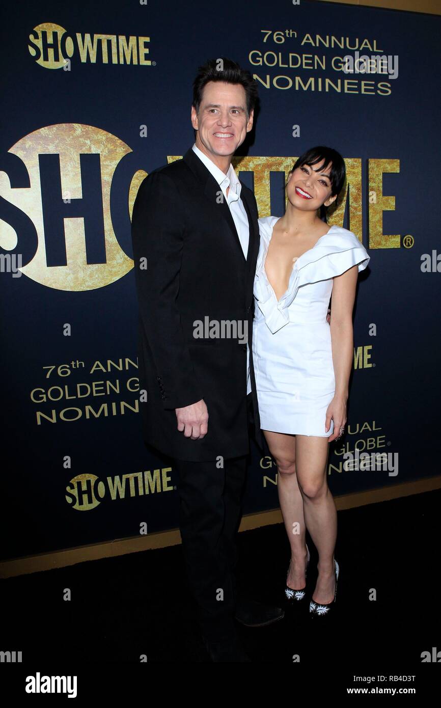 Los Angeles, CA, USA. 5th Jan, 2019. Jim Carrey, Ginger Gonzaga at ...