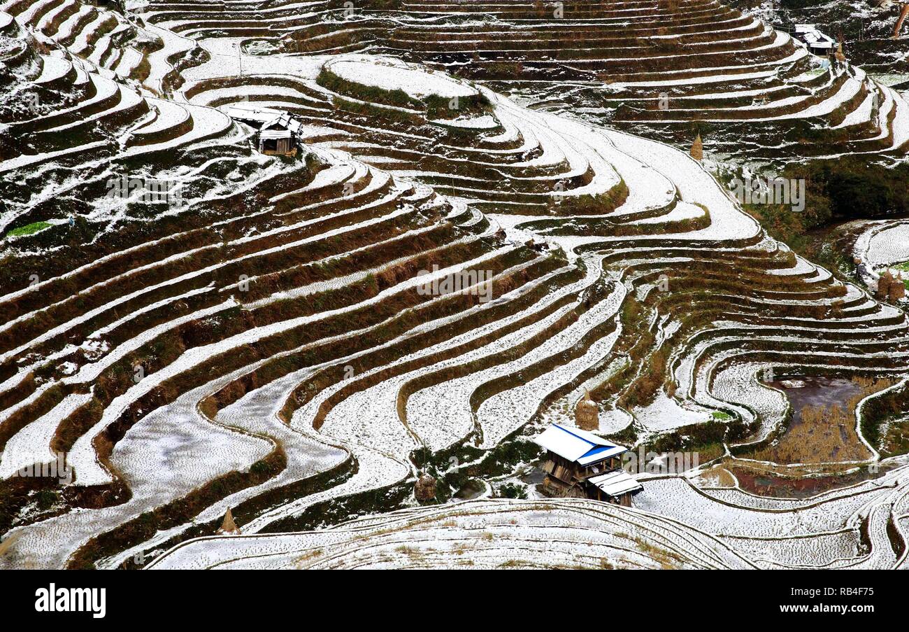January 5, 2019 - Rongjian, Rongjian, China - Rongjiang, CHINA-Scenery ...