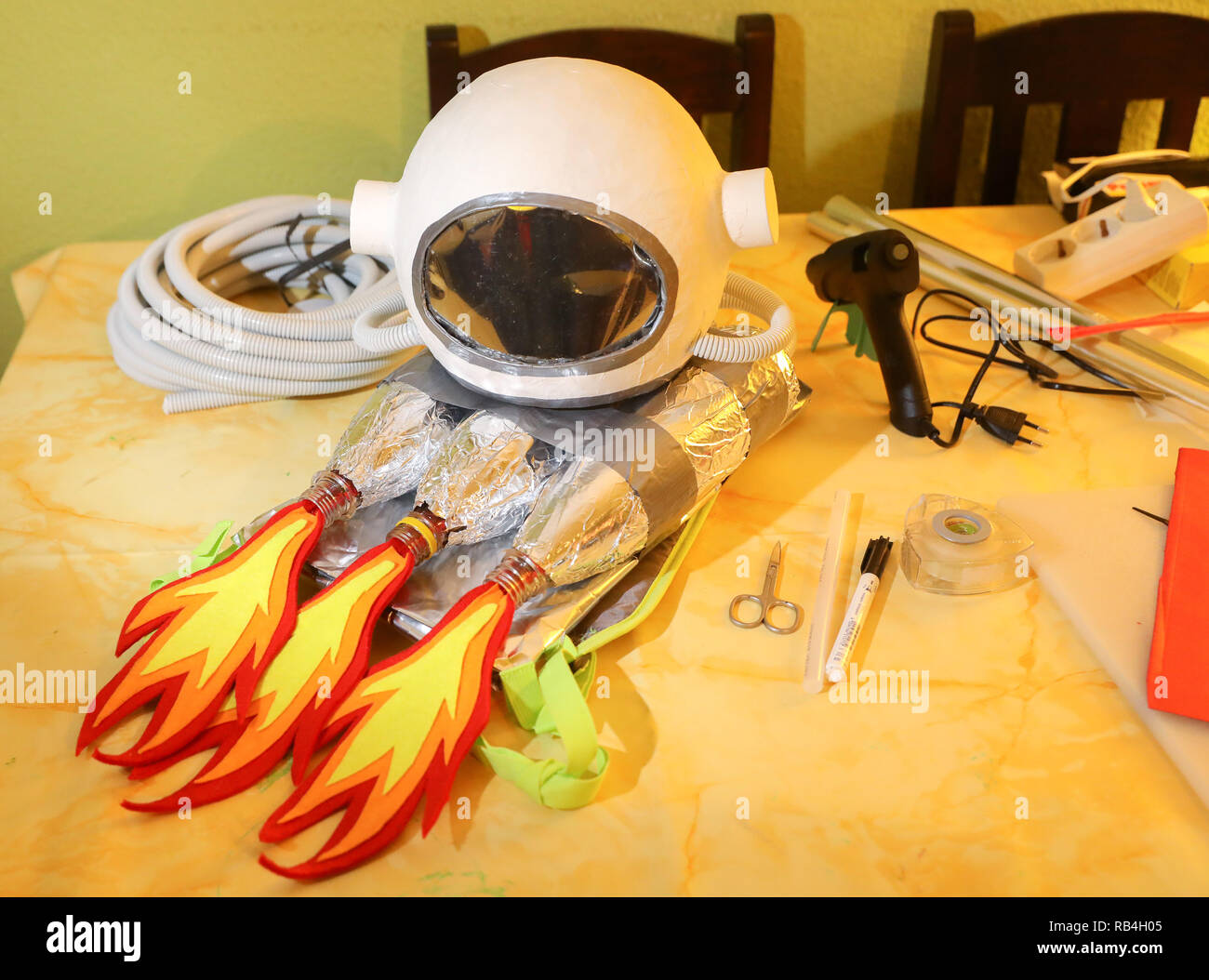 Paper mache rocket hi-res stock photography and images - Alamy