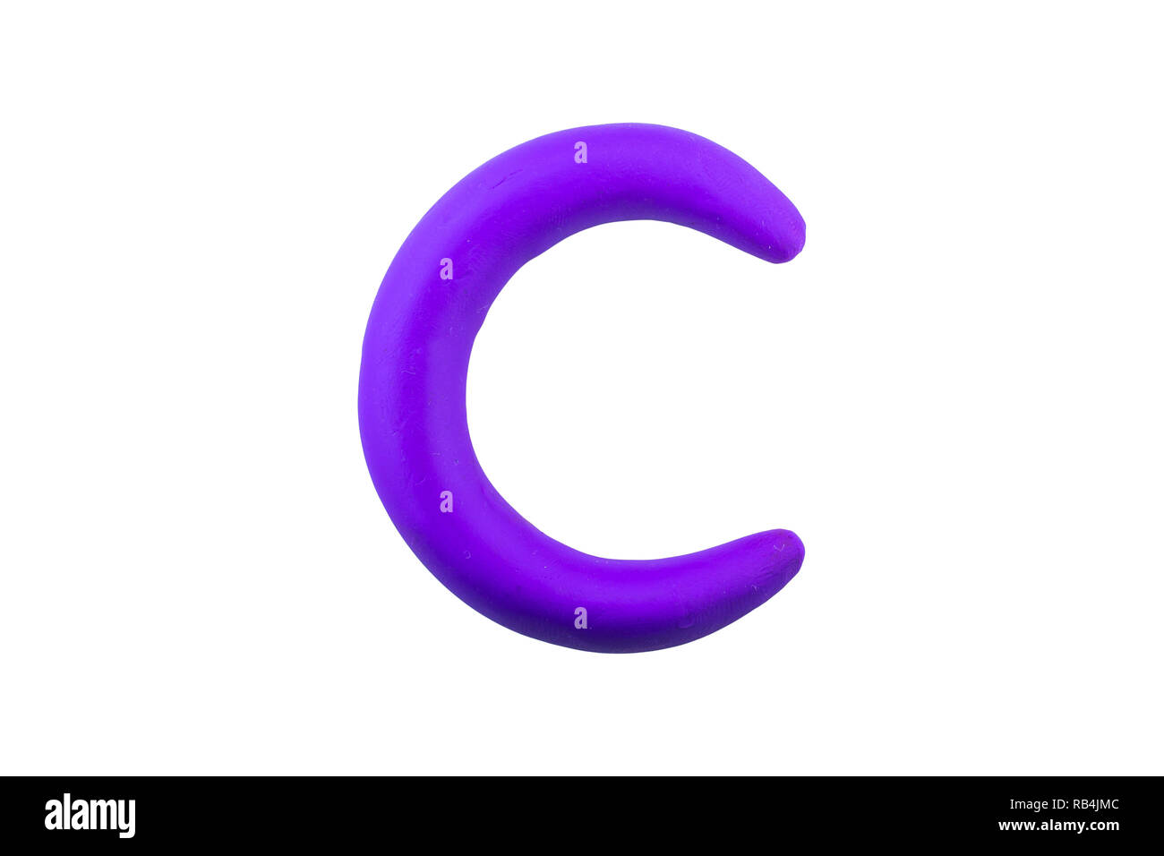 English letters, clay on white background Stock Photo - Alamy