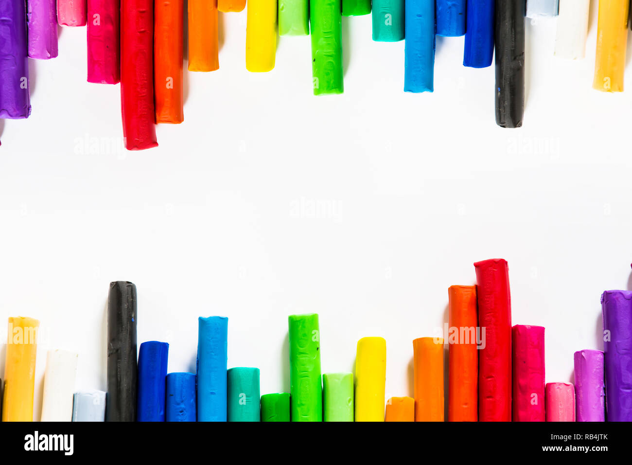 modeling clay of different colors background Stock Photo - Alamy