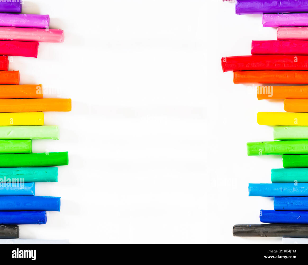 modeling clay of different colors background Stock Photo - Alamy