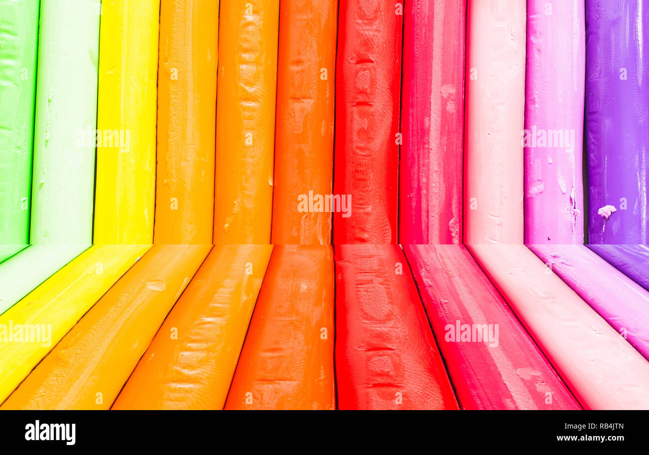 modeling clay of different colors background Stock Photo - Alamy