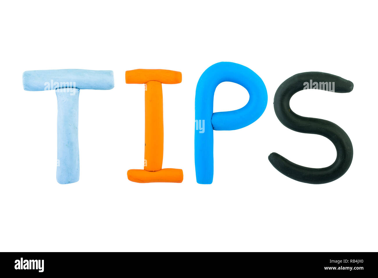 tips,clay on white background Stock Photo - Alamy