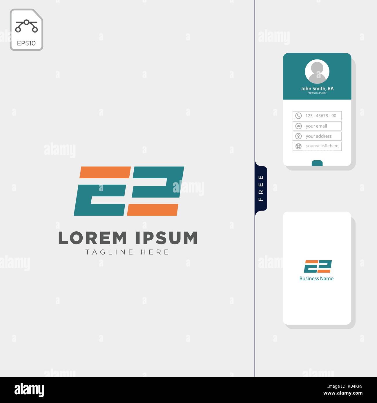 initial e2 tech logo template vector illustration and get free business ...