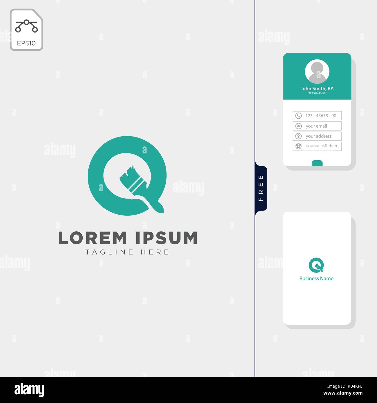 initial O with brush logo template vector illustration, free business ...