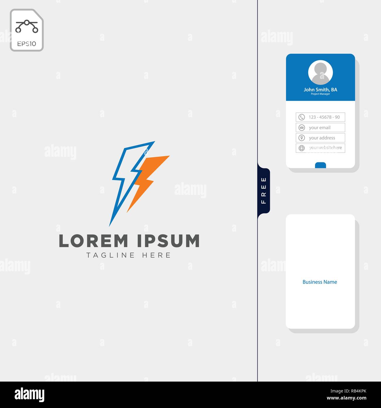 flash, thunder, storm logo template vector illustration, free business ...