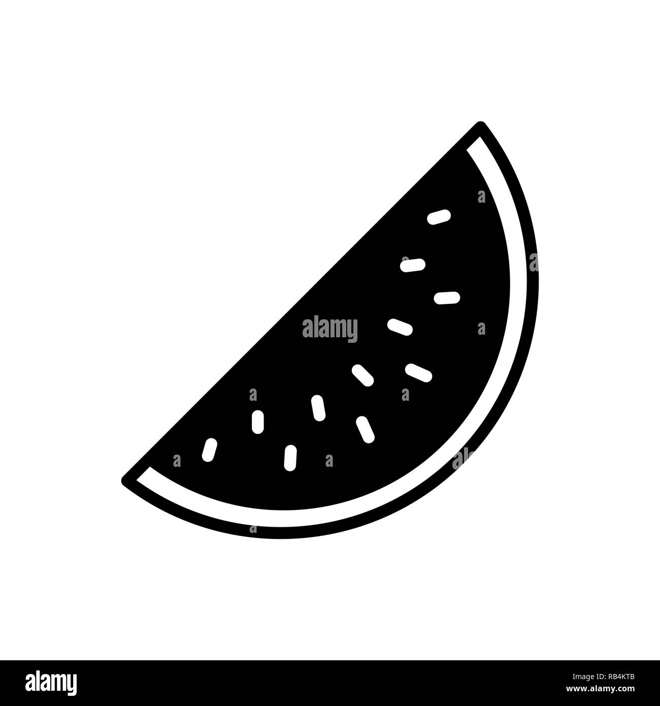 Watermelon icon simple flat vector illustration Stock Vector Image ...
