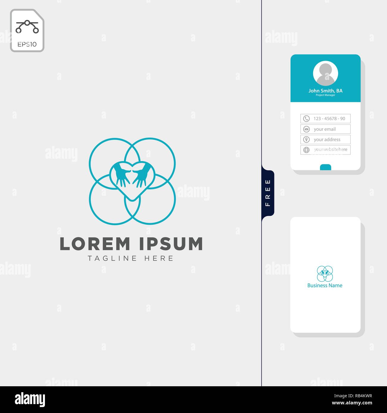 group team care hand logo template vector illustration free business ...