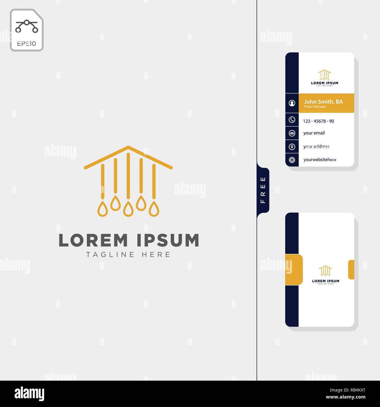 lamp light interior logo template, vector illustration free business ...