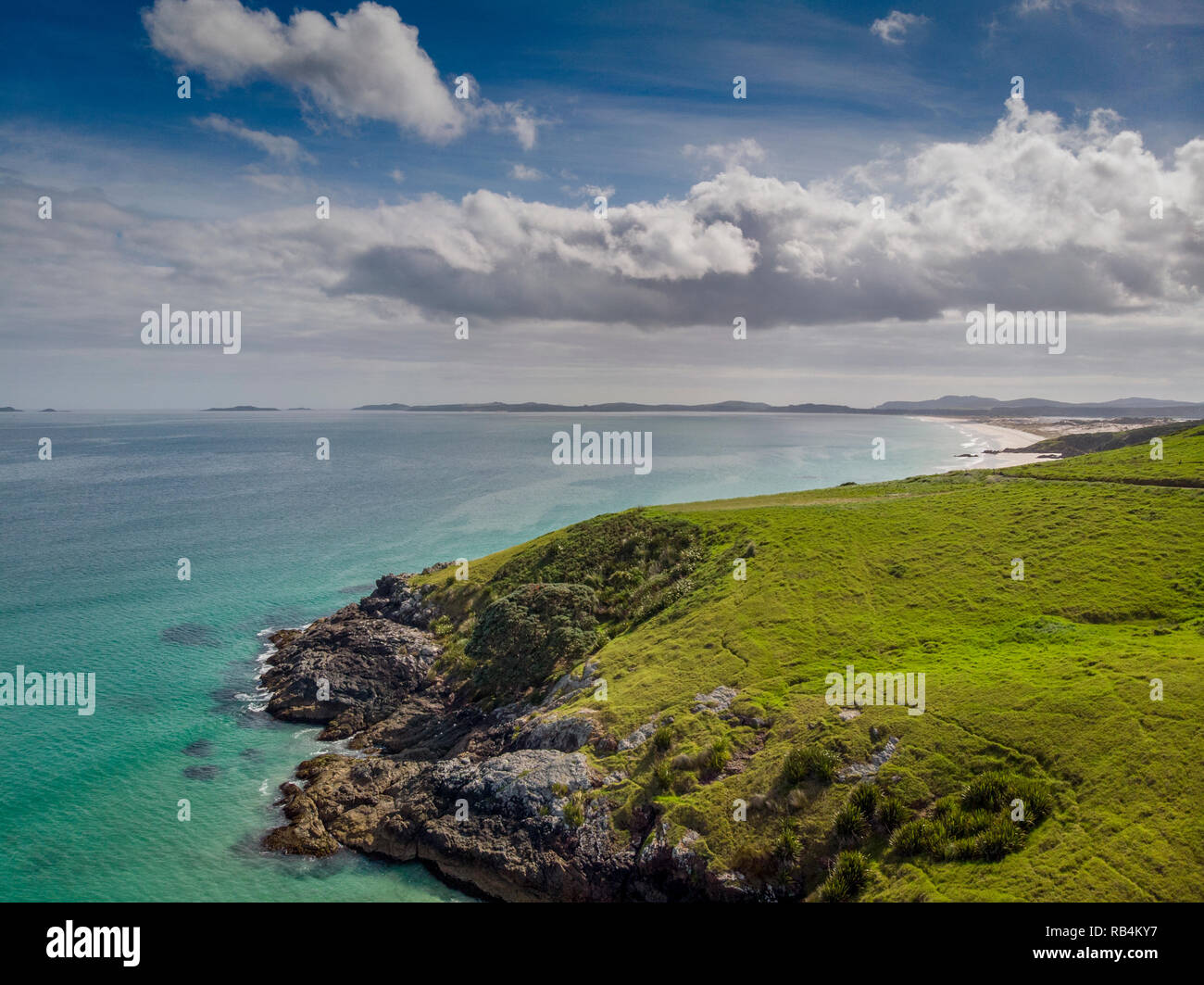 A beautiful drone photo of Puheke in the Karikari peninsula, Far North ...