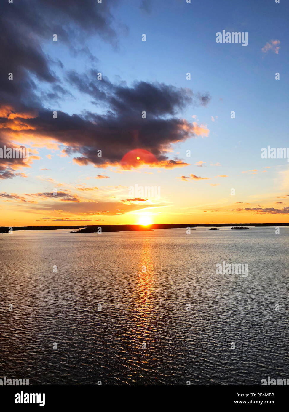 Aerial view of a Sunset sky background. Aerial Dramatic gold sunset sky ...