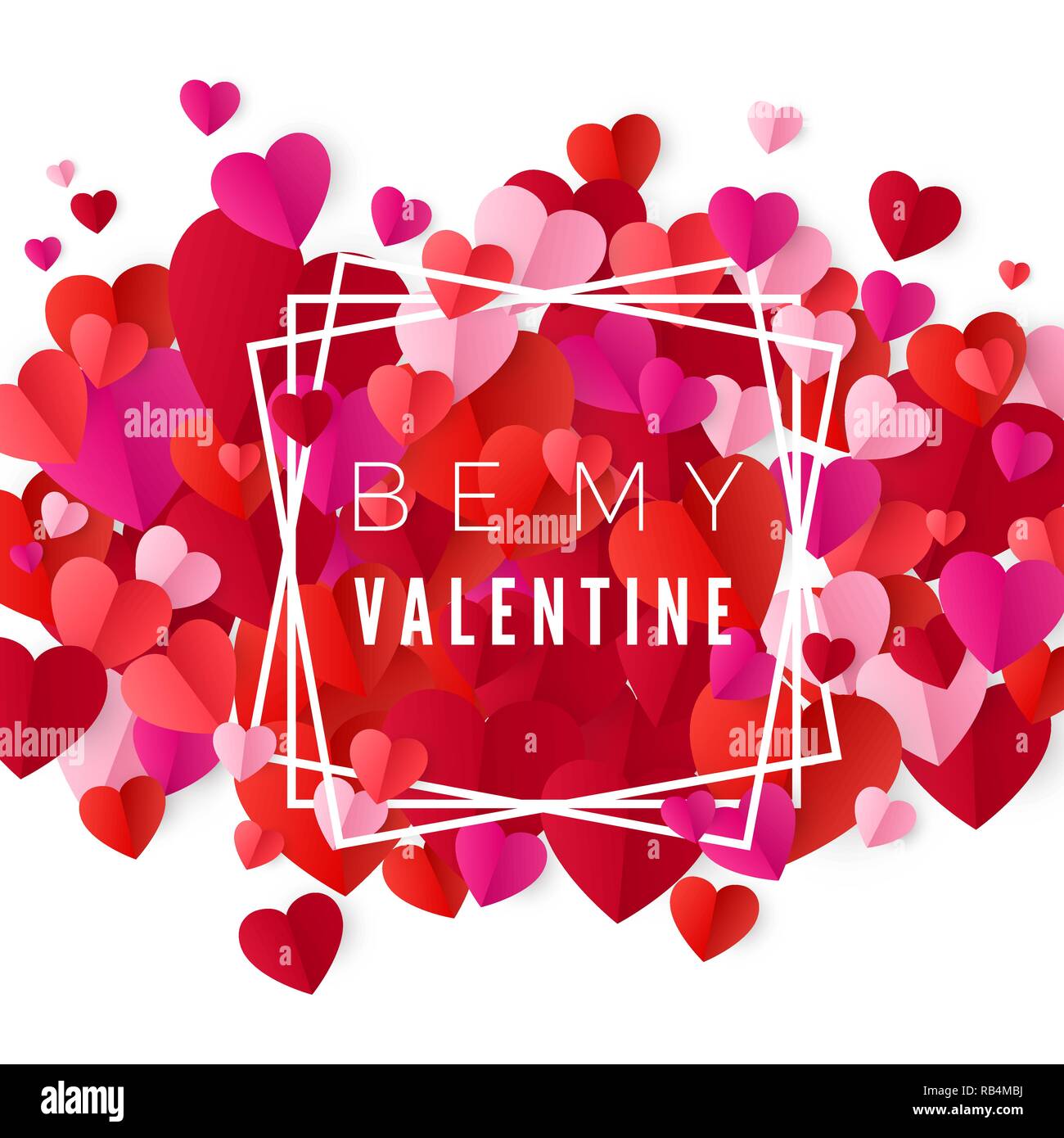 Happy valentines day and wedding design elements. Colorful Heart ...