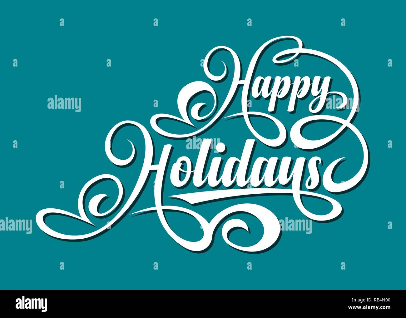 Happy Holidays text Stock Vector Image & Art - Alamy