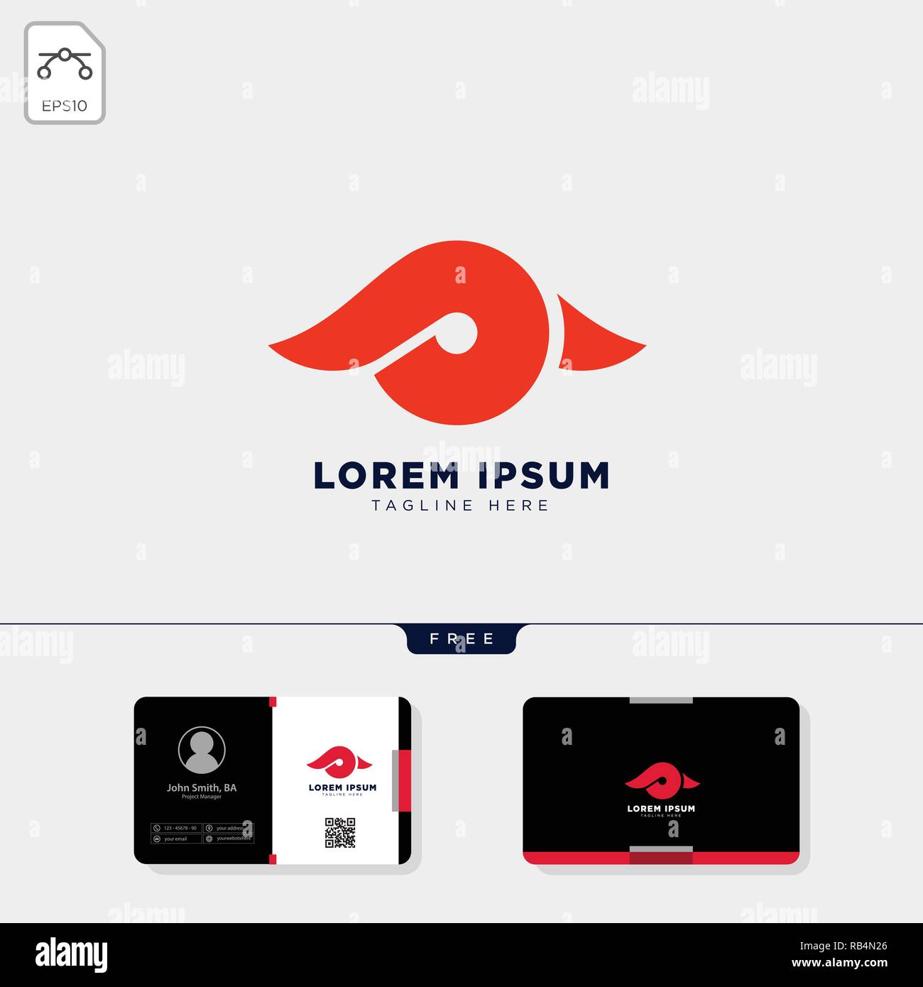 minimal P initial eye logo template vector illustration and get free ...
