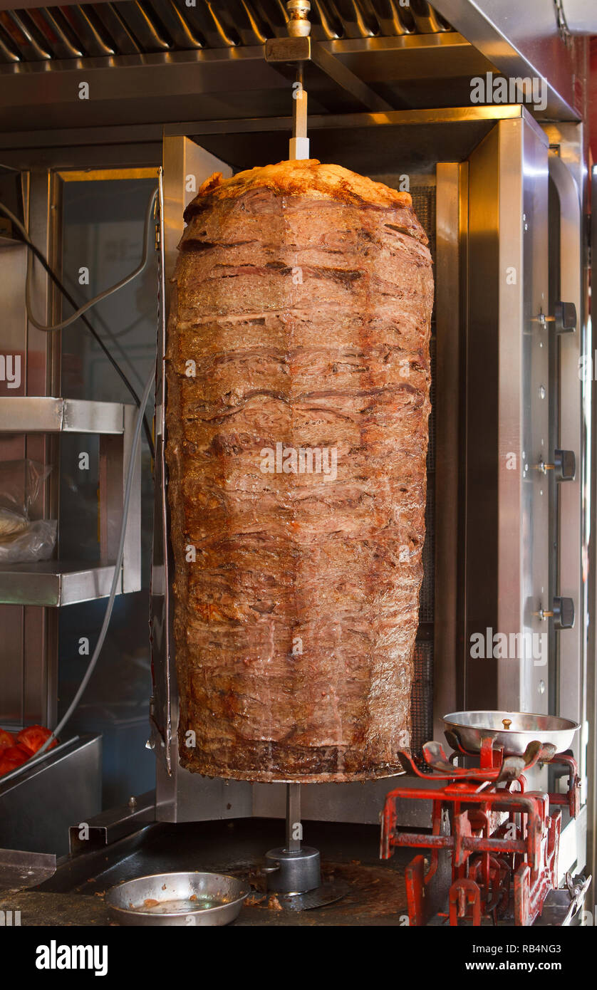 Roasted meat - Turkish doner kebab Stock Photo - Alamy