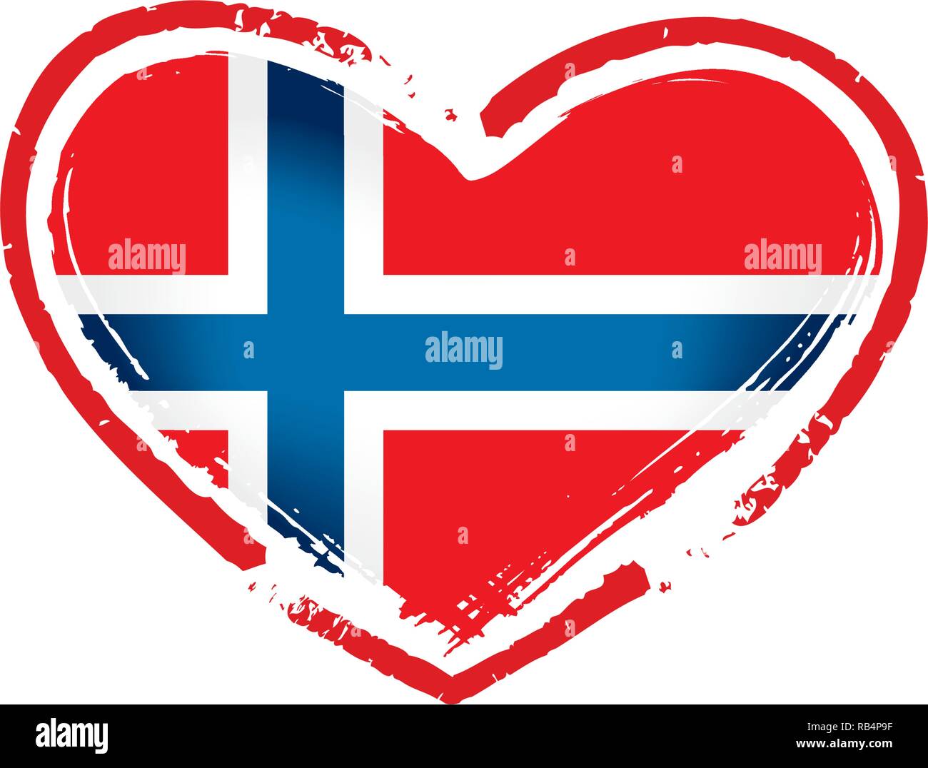 Norway flag, vector illustration on a white background Stock Vector ...
