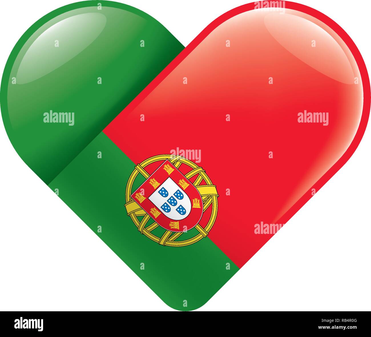 Portugal flag, vector illustration on a white background Stock Vector ...