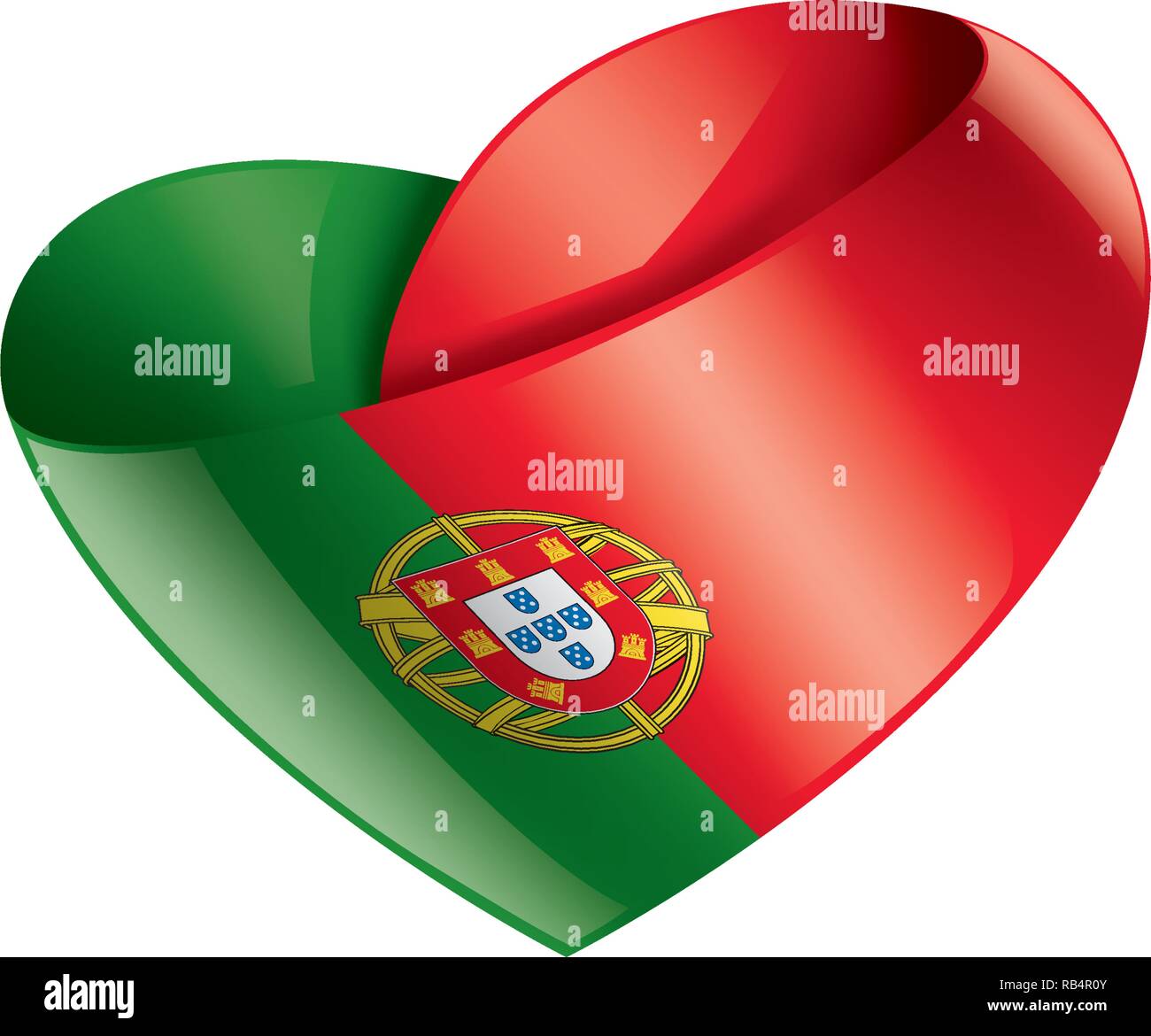 Portugal flag, vector illustration on a white background Stock Vector ...