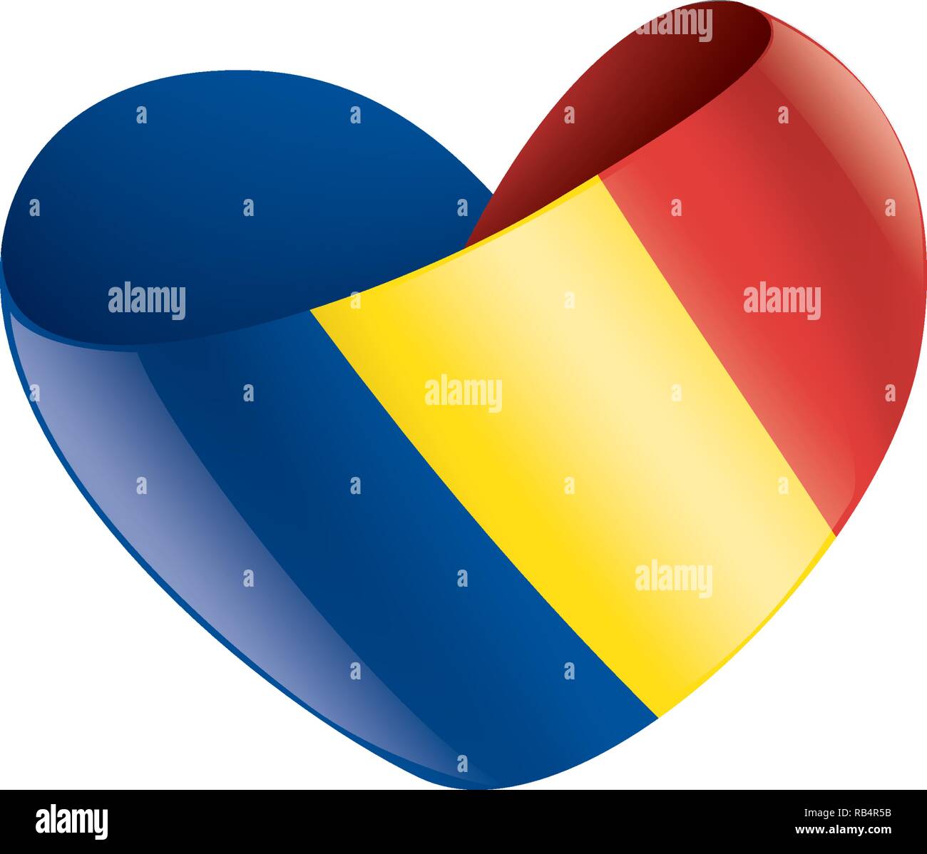 Romania flag, vector illustration on a white background Stock Vector ...