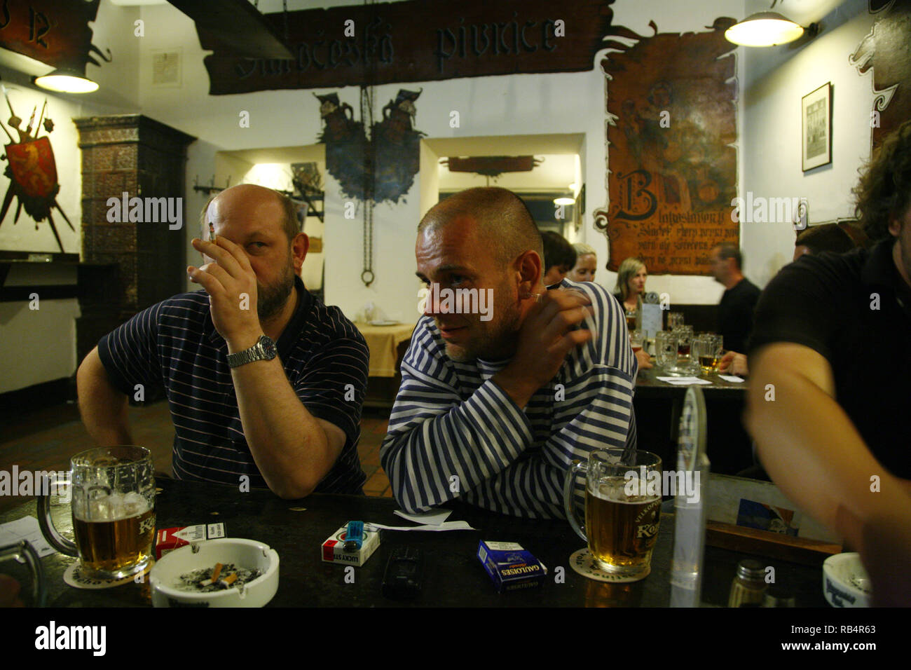A July 25, 2007, evening at the legendary Prague pub called U Cerneho ...