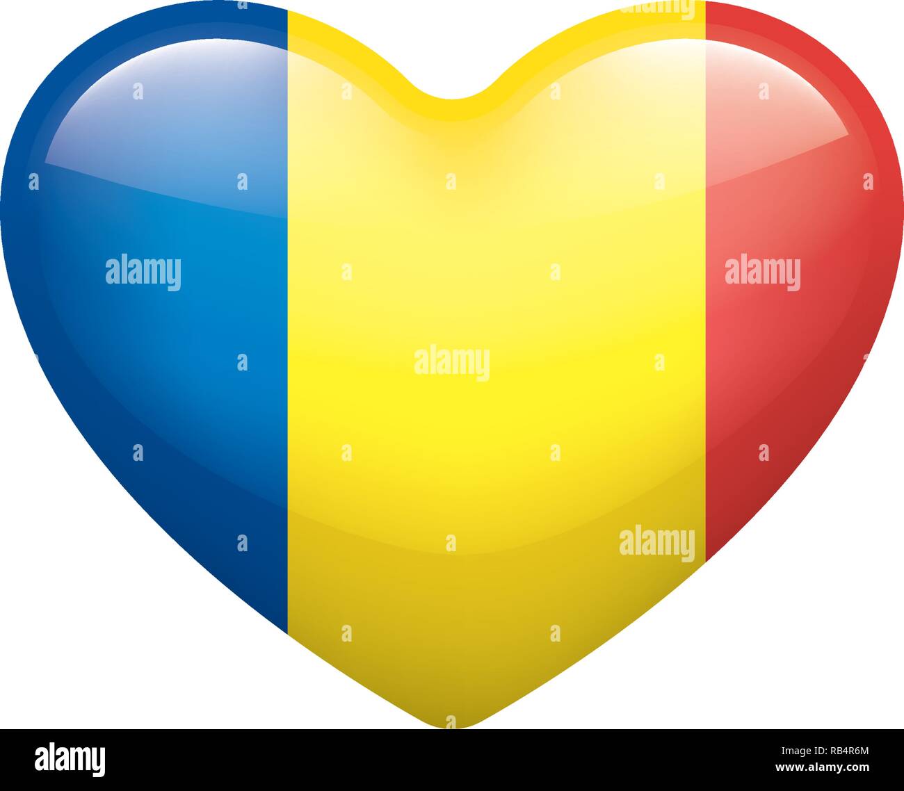 Romania flag, vector illustration on a white background Stock Vector ...