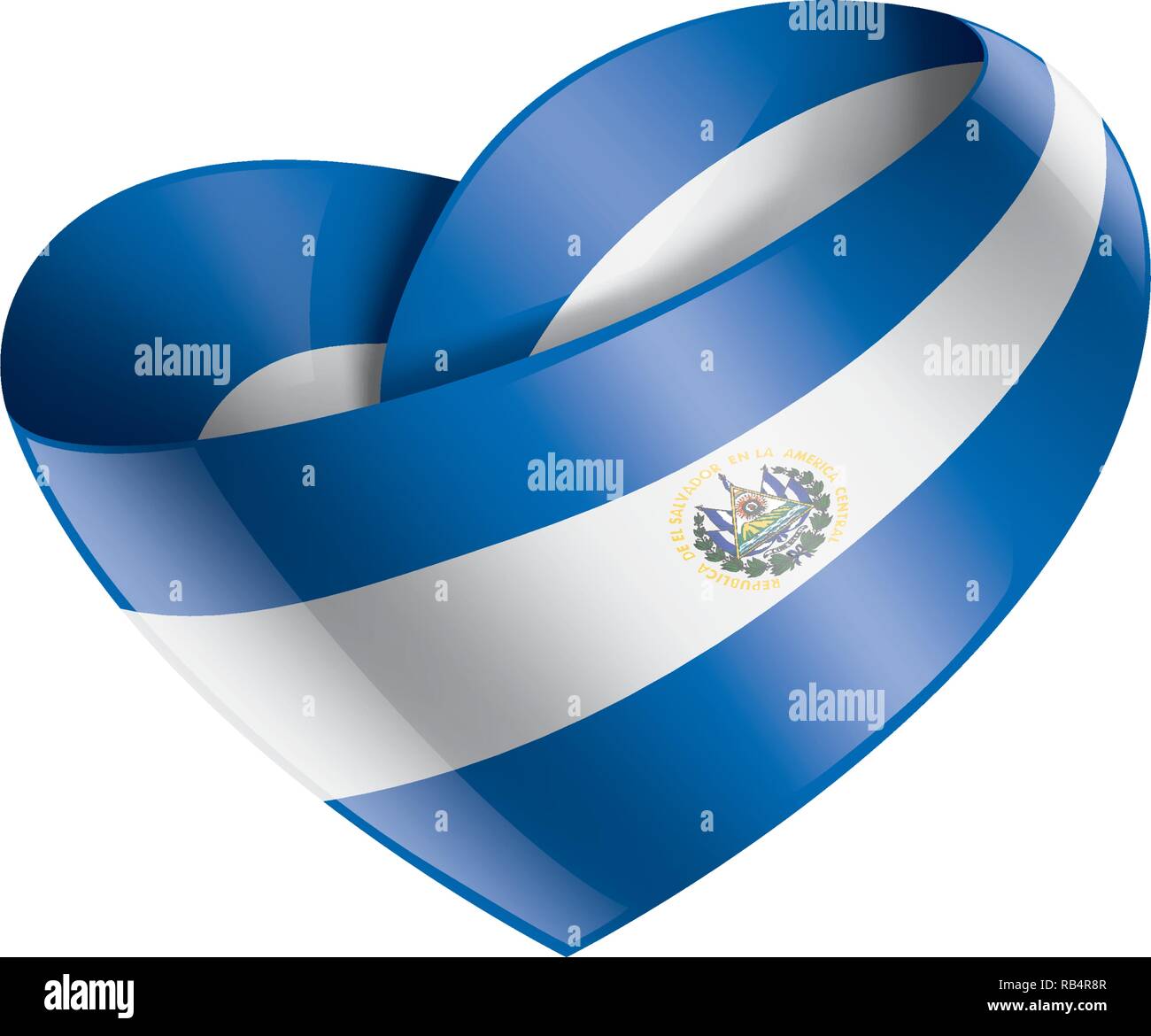 Salvador flag, vector illustration on a white background Stock Vector ...