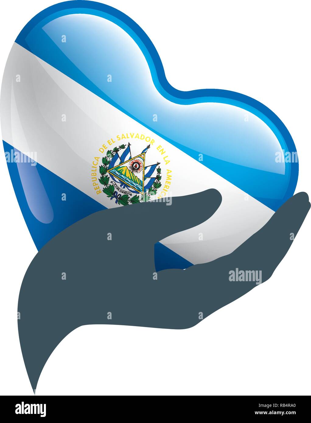 Salvador flag, vector illustration on a white background Stock Vector ...