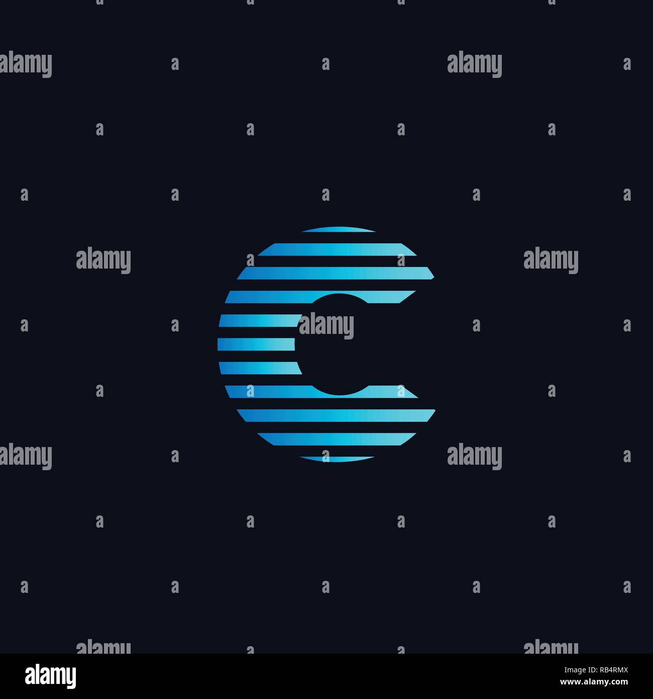 Letter C Set Logo template vector illustration ready use for technology ...