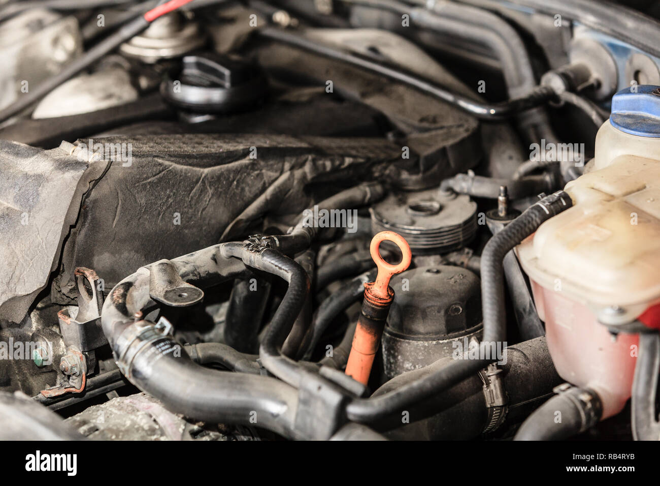 Closeup motor block automobile car engine Stock Photo - Alamy