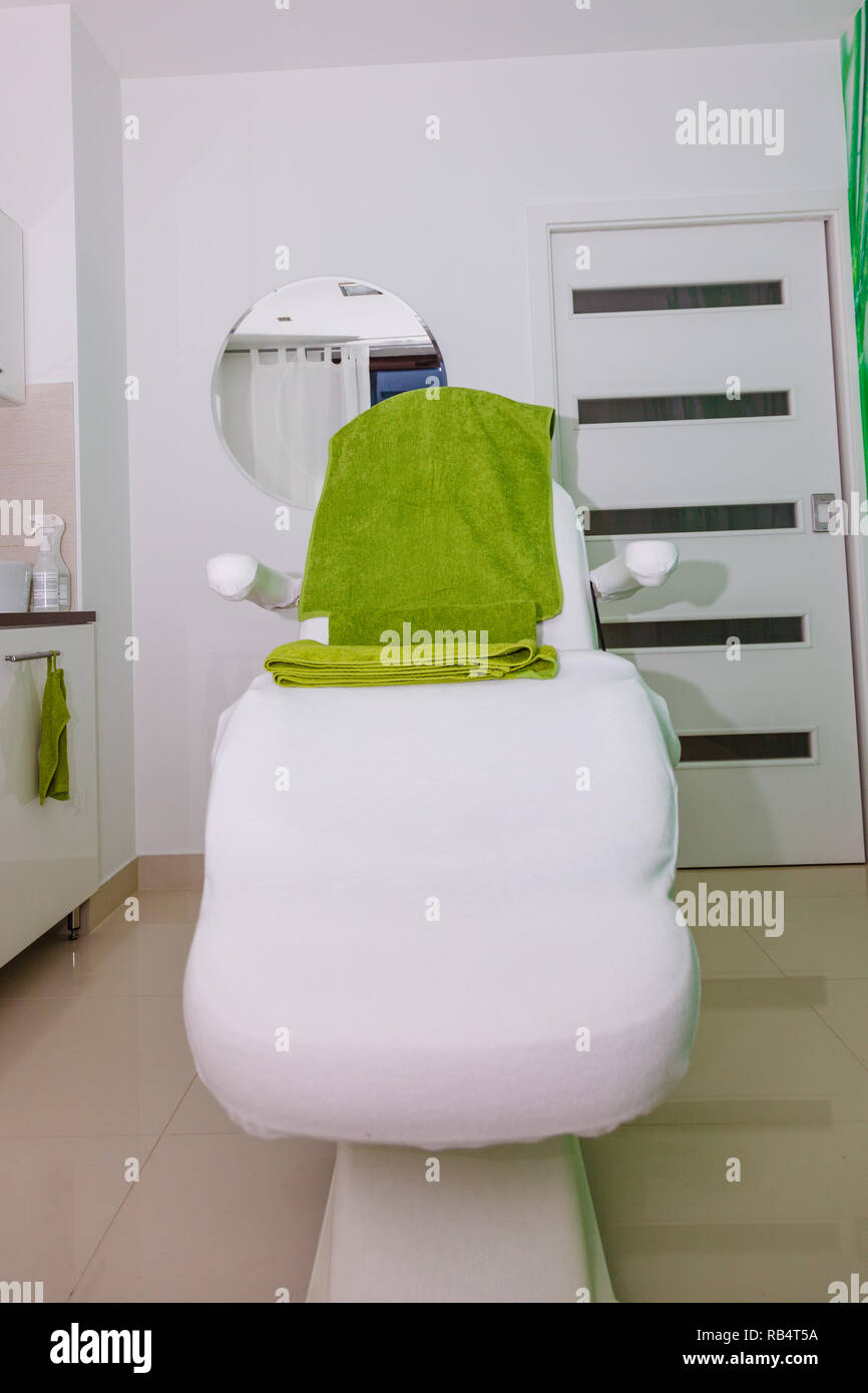 Profession workplace equipment concept. Professional clean chair in ...