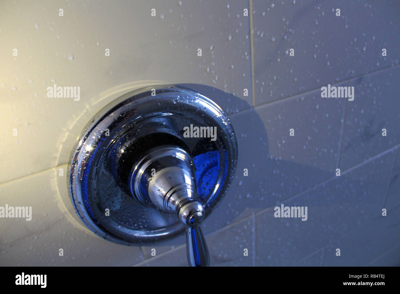 picture of a shower handle Stock Photo - Alamy