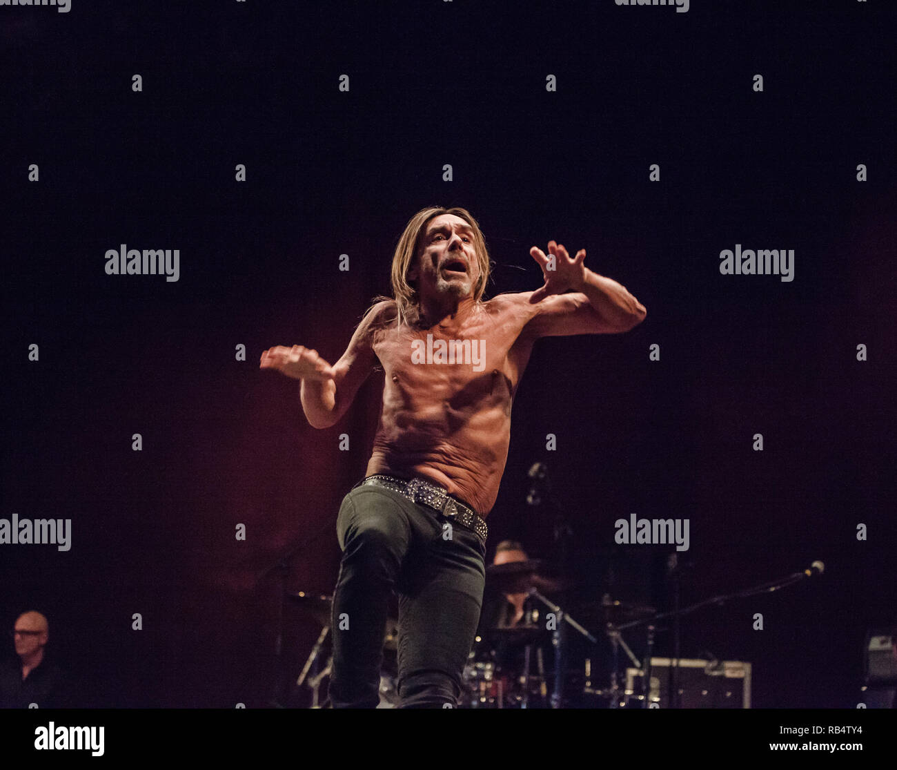 The American singer, musician, actor and rock legend Iggy Pop performs ...