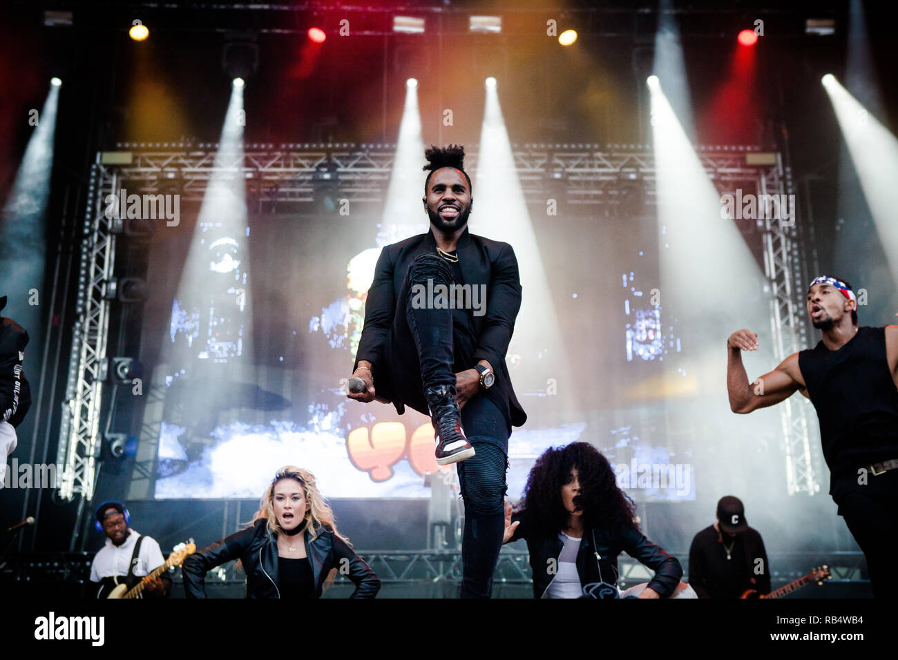 The American singer, songwriter and dancer Jason Derulo performs a live ...