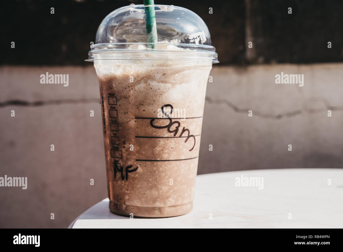 Starbucks coffee cup name hi-res stock photography and images - Alamy