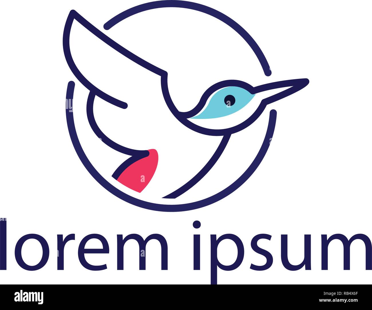 Pigeon logo hi-res stock photography and images - Alamy