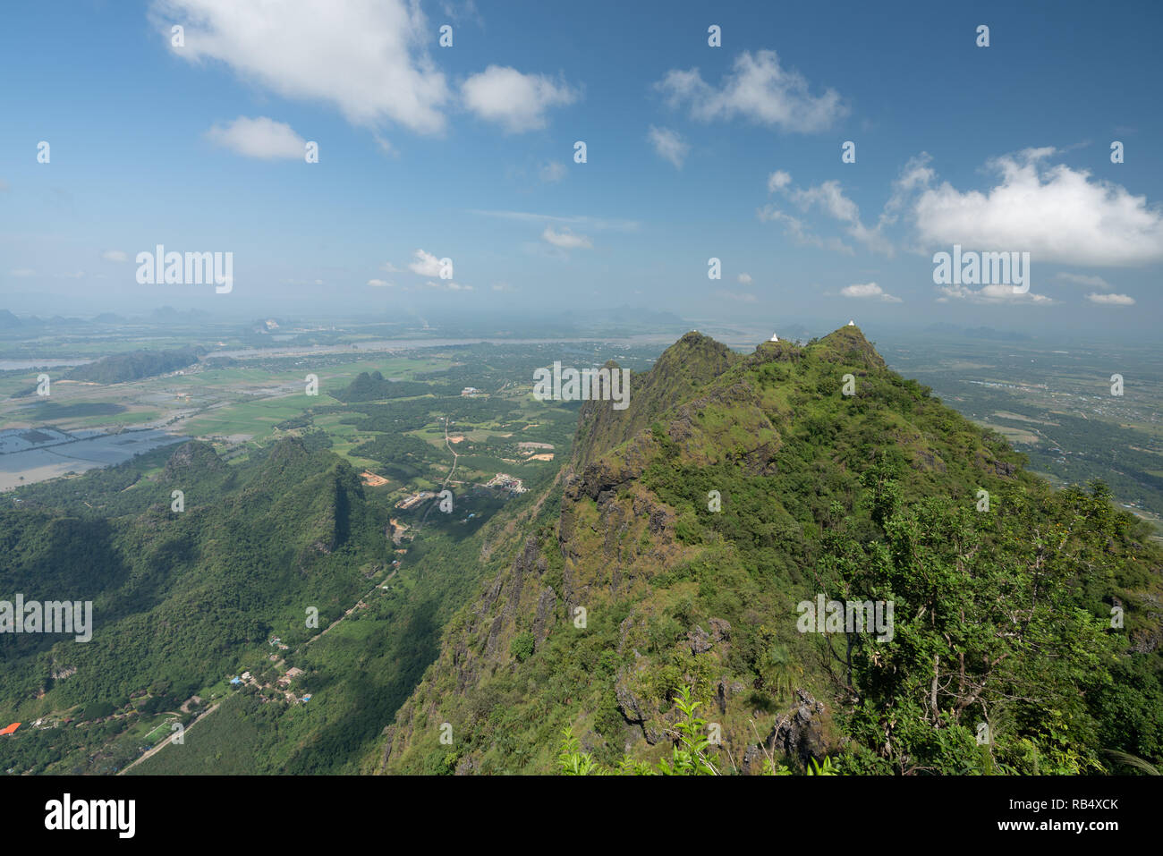 Views from the top of Mount Zwegabin, Hpa-an, Myanmar Stock Photo - Alamy