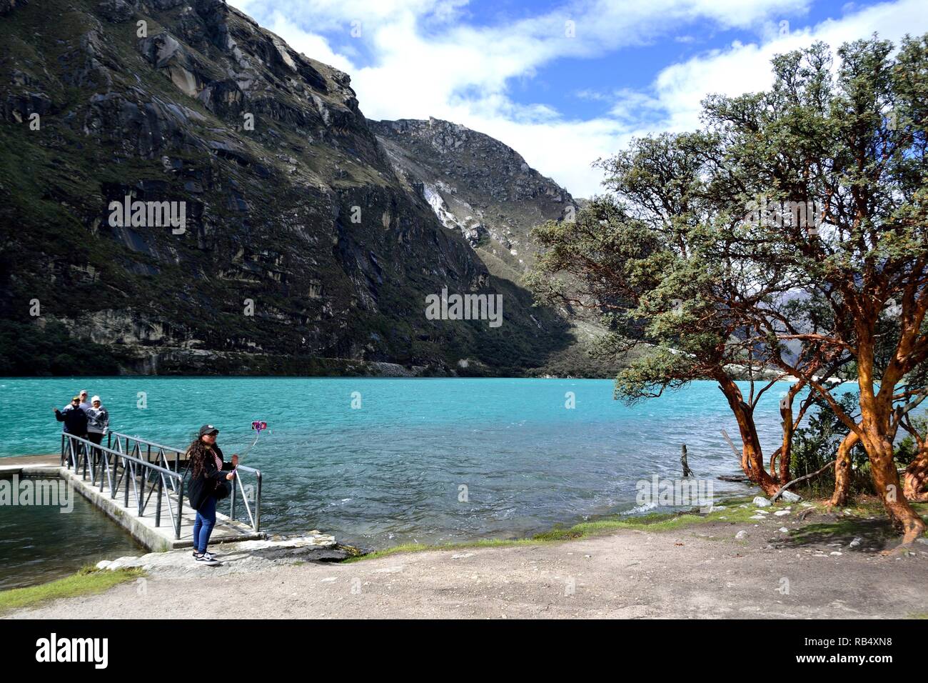 Llanganuco lagoons - National park HUASCARAN. Department of Ancash.PERU ...