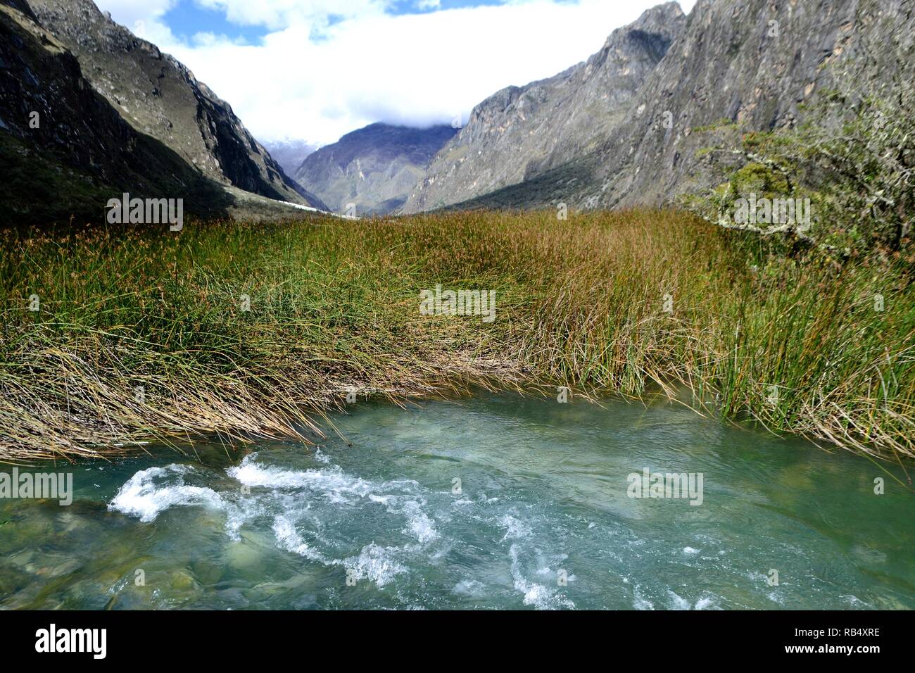 Llanganuco lagoons - National park HUASCARAN. Department of Ancash.PERU ...
