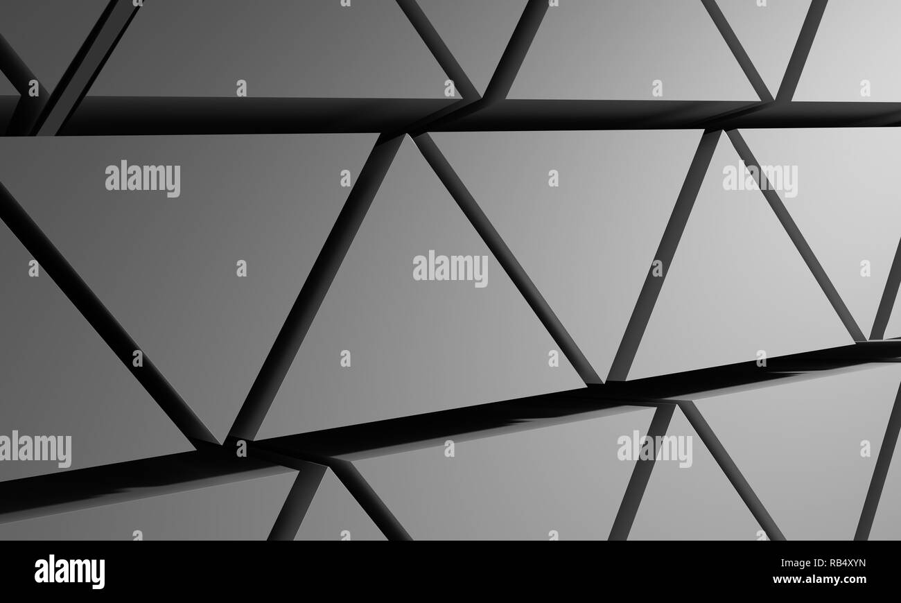 The Pyramids Abstract background from triangles of gray color. 3d ...