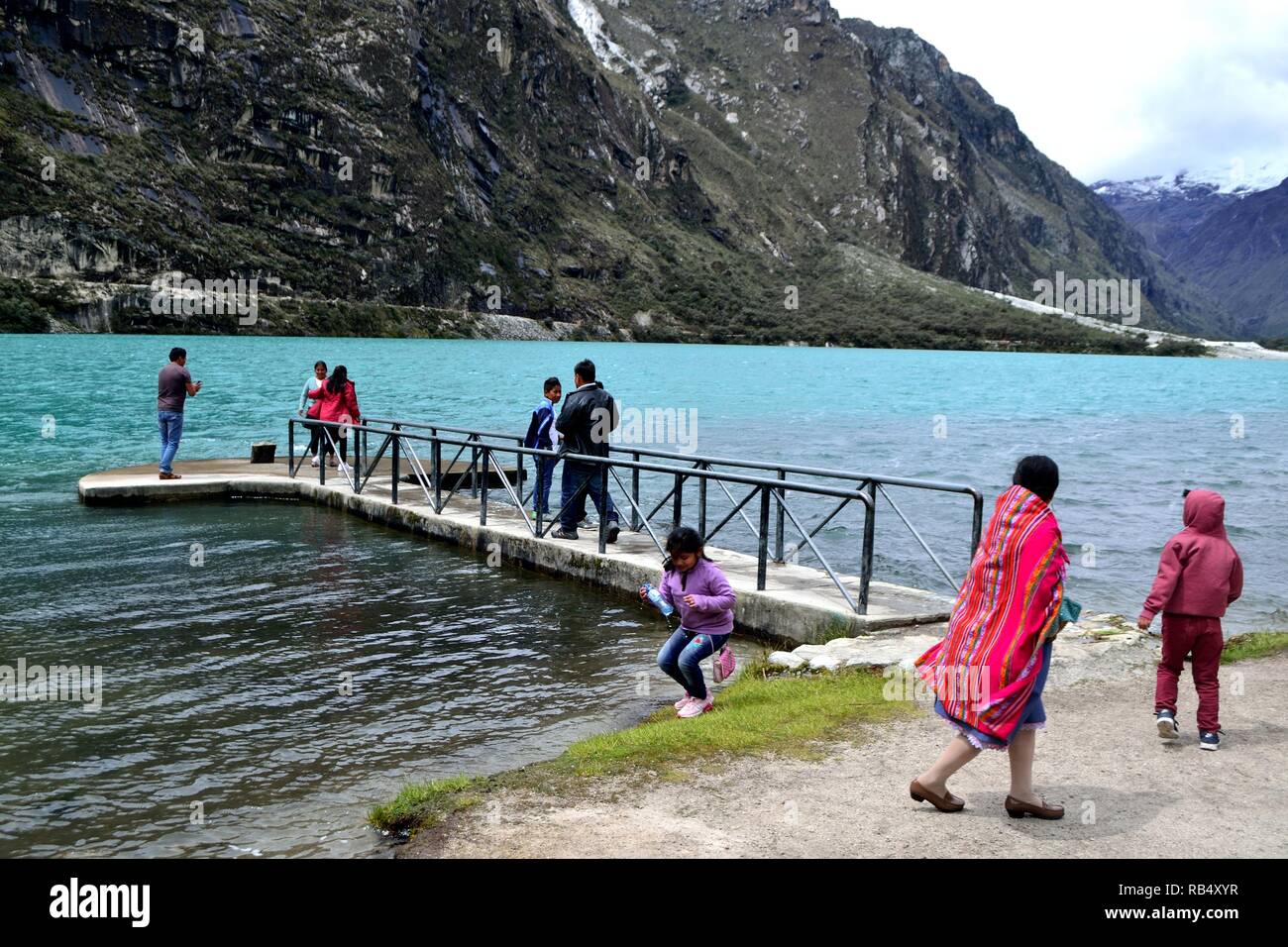 Llanganuco lagoons - National park HUASCARAN. Department of Ancash.PERU ...