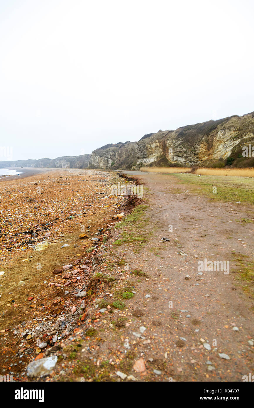 Cliffs and beach at Blast Beach, Seaham, County Durham Stock Photo - Alamy