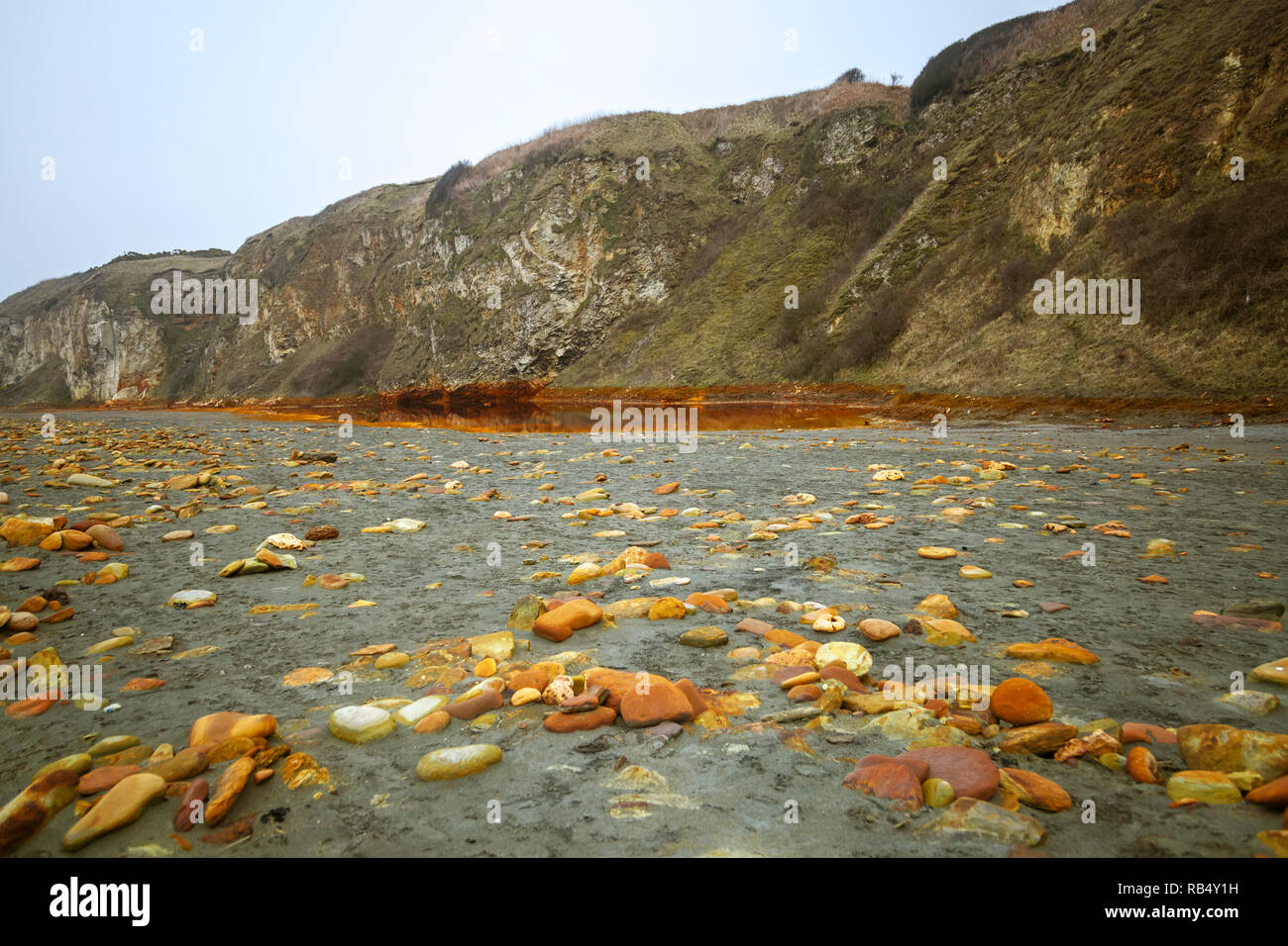 Cliffs and beach at Blast Beach, Seaham, County Durham Stock Photo - Alamy
