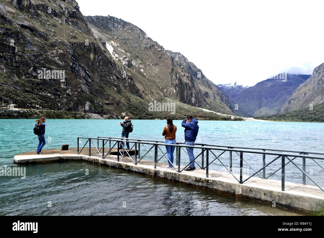 Llanganuco lagoons - National park HUASCARAN. Department of Ancash.PERU ...